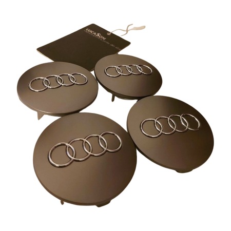 Set 4 capace jante Audi gri exterior: 62mm, interior: 58mm + odorizant ...