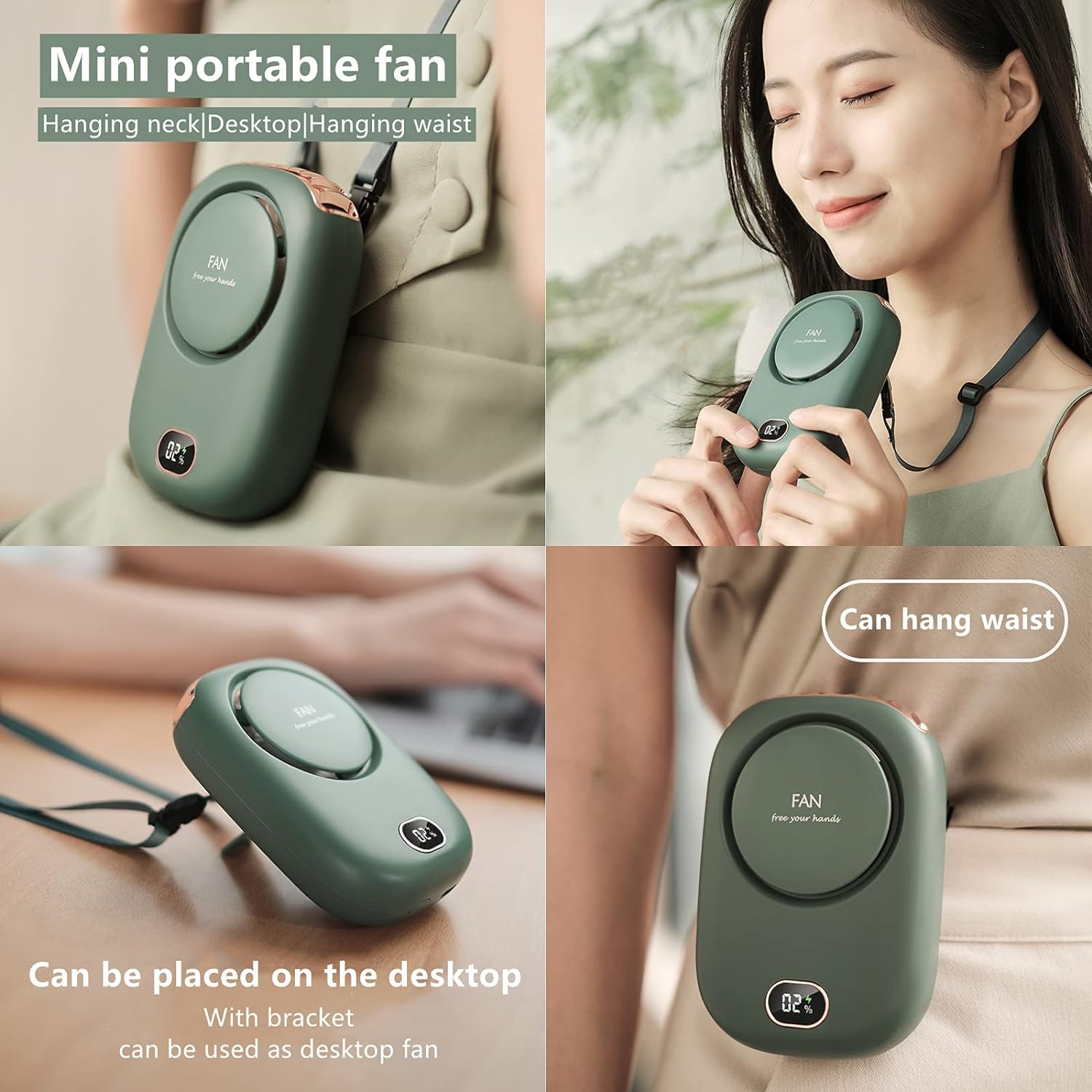 Ventilator portabil mini, Roz - eMAG.ro