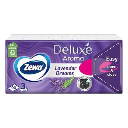 Batiste nazale ZEWA Deluxe 3 straturi 90 buc Lavanda - eMAG.ro