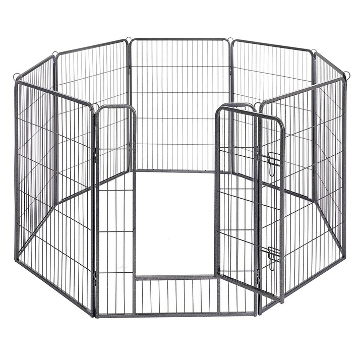 Tarc din panouri de fier pentru caini de talie foarte mare FEANDREA, cu ...