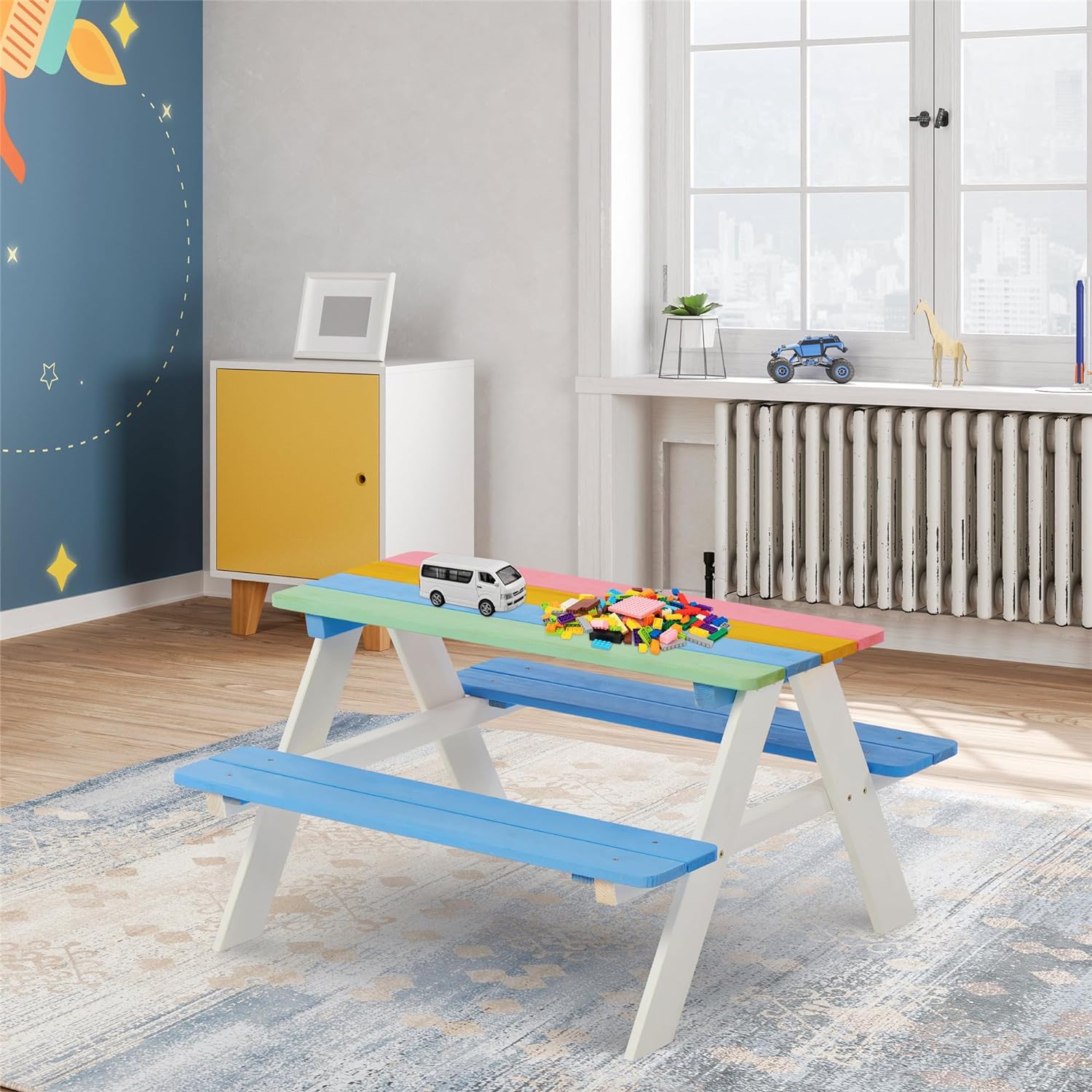 Set de masuta gradina, GINGER HOME, Pentru copii, Multicolor - eMAG.ro