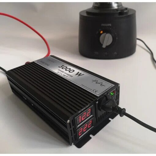 Invertor 3000 W, sinus pur, 12 V - 220 V, auto si sisteme panouri ...
