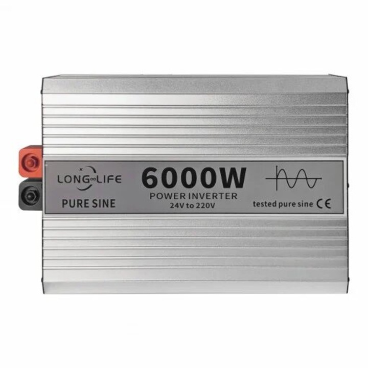 Инвертор 6000 W, чист синус, 24 V - 220 V, системи за автомобили и ...