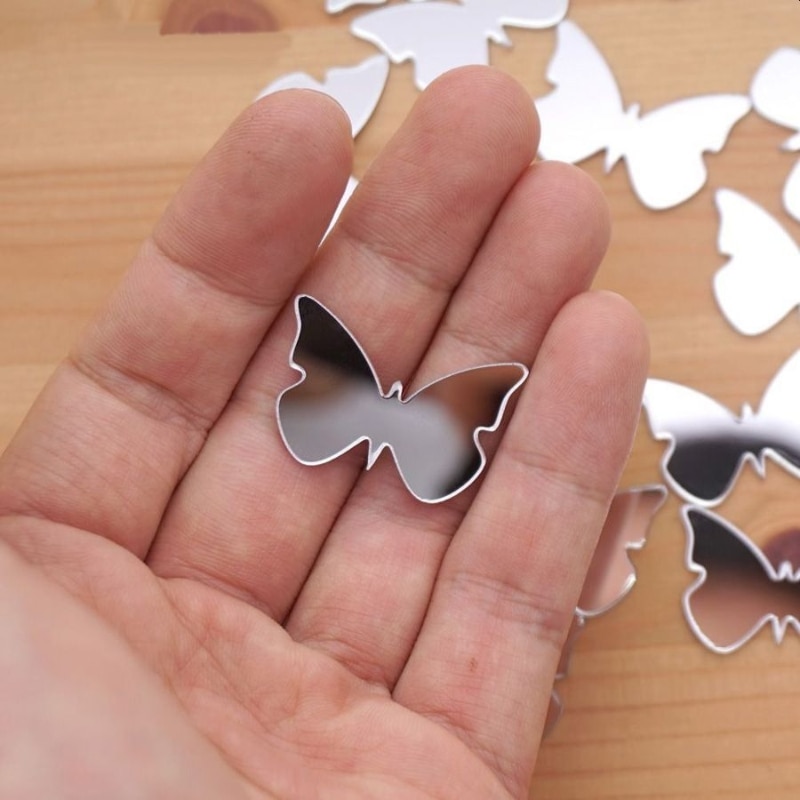 Oglinzi CCmax, Model Fluturi, Argintiu, Acrilice, Autoadezive pentru ...