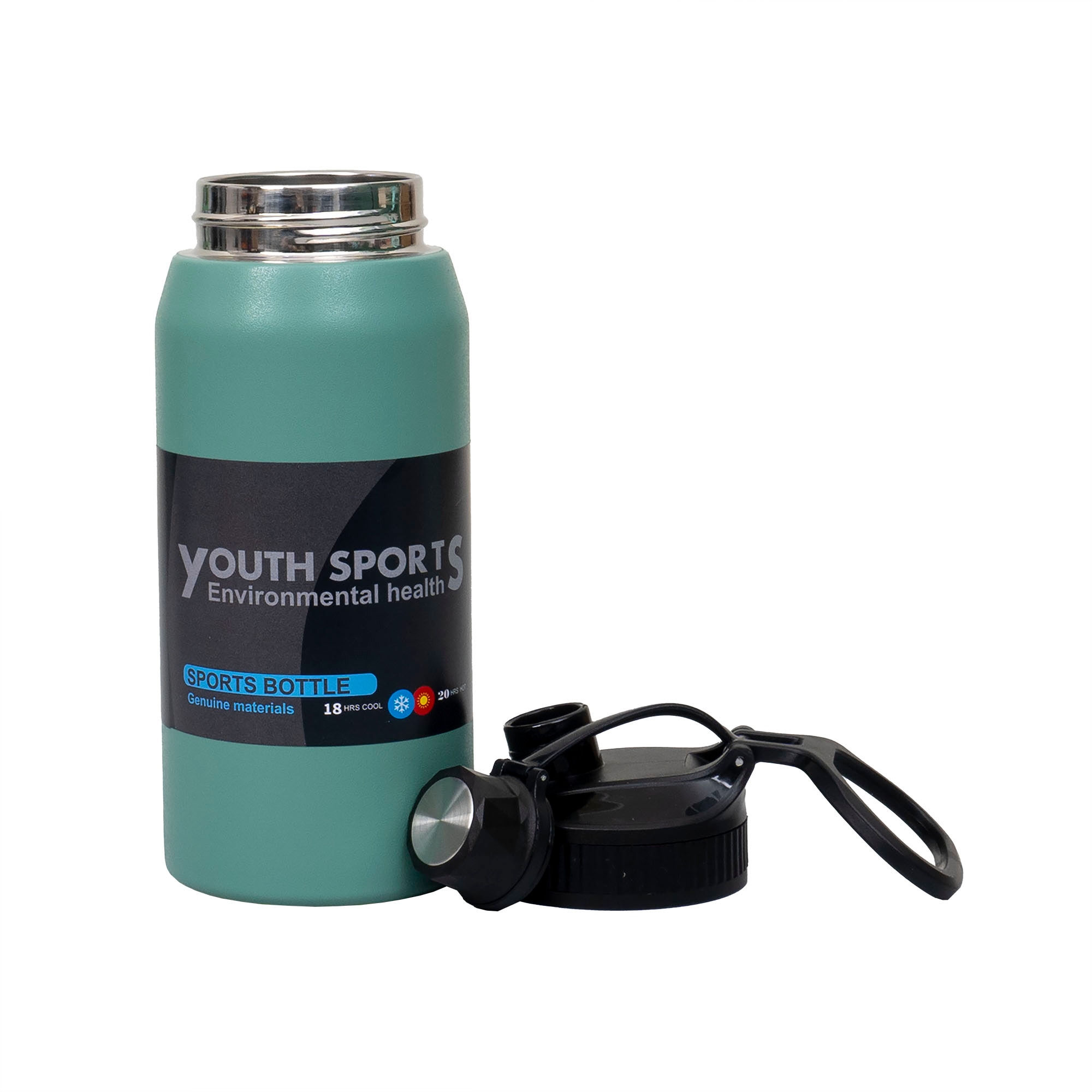 Termos YOUTH SPORTS, interior inox, capacitate 600ml, model sticla ...