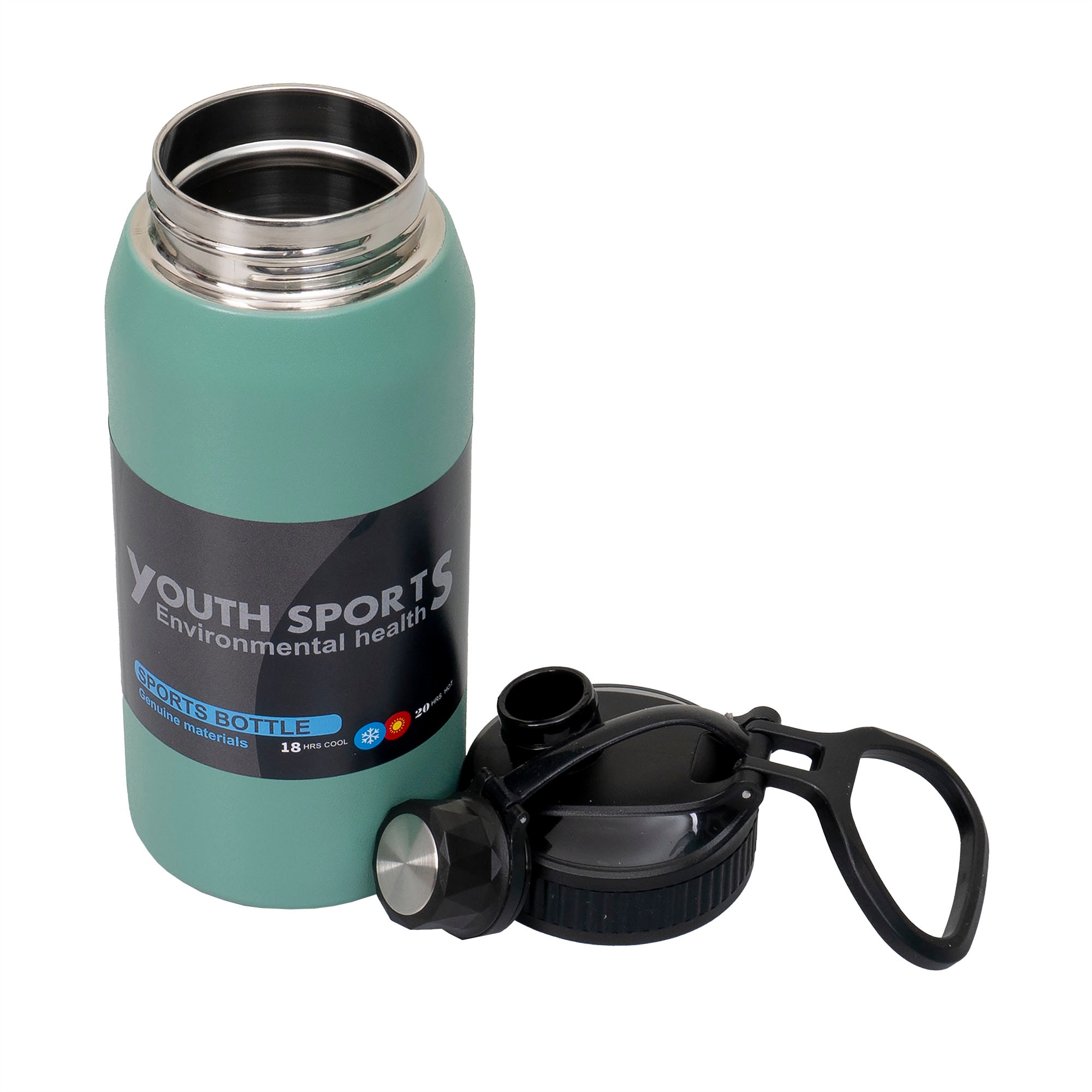 Termos YOUTH SPORTS, interior inox, capacitate 600ml, model sticla ...