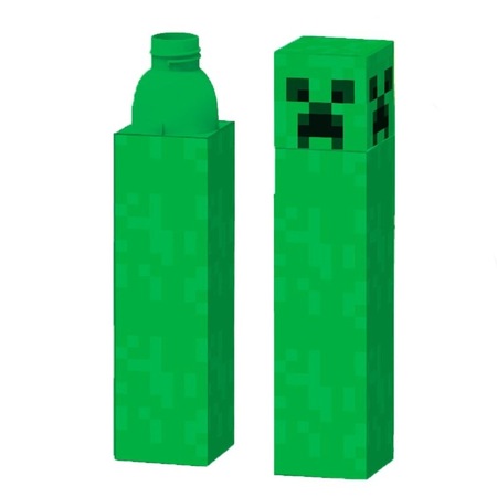 Sticla de apa Minecraft Green Creeper 650 ml, Verde - eMAG.ro