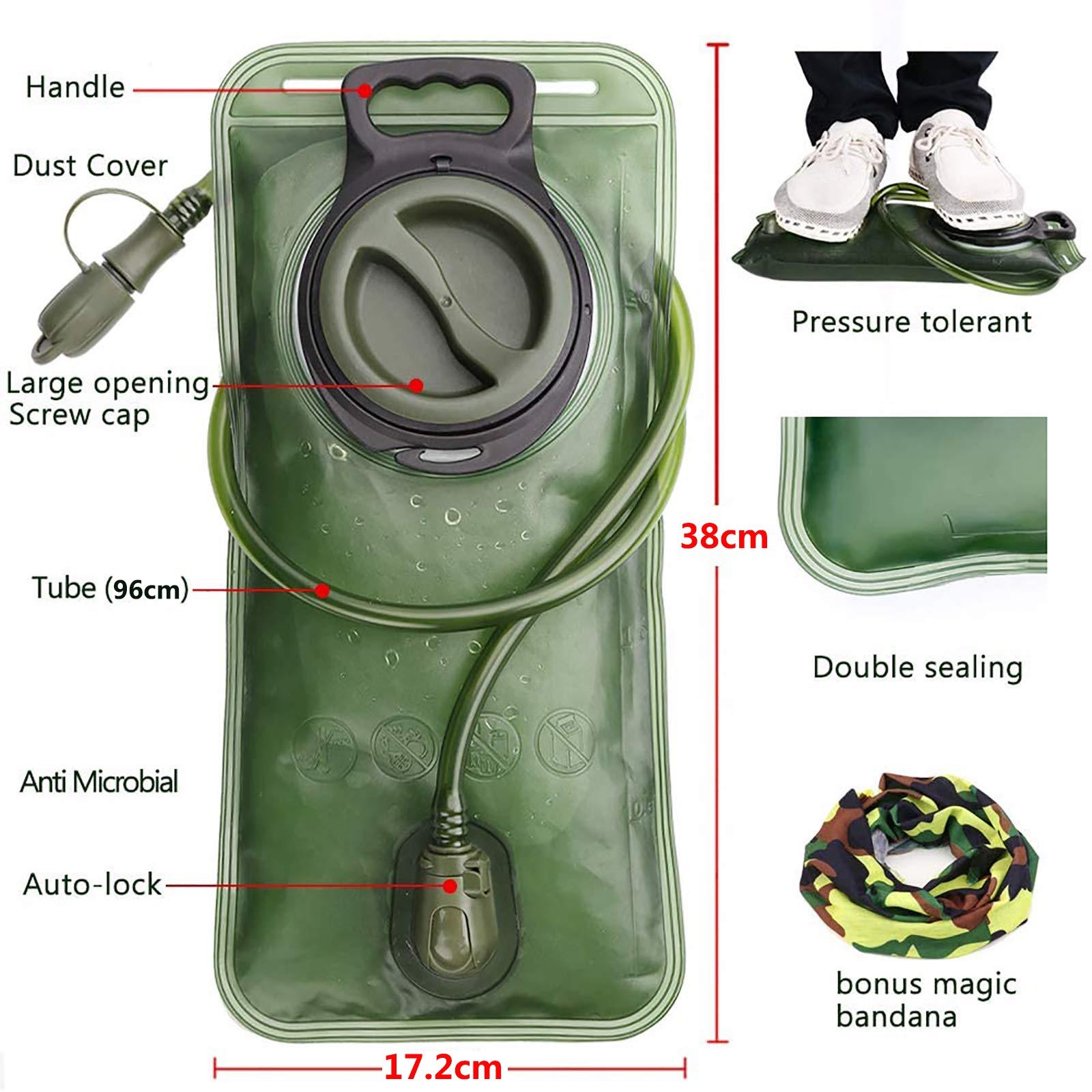Recipient de apa camping, EVA, Cu supapa, 2L, sigur, de calitate ...