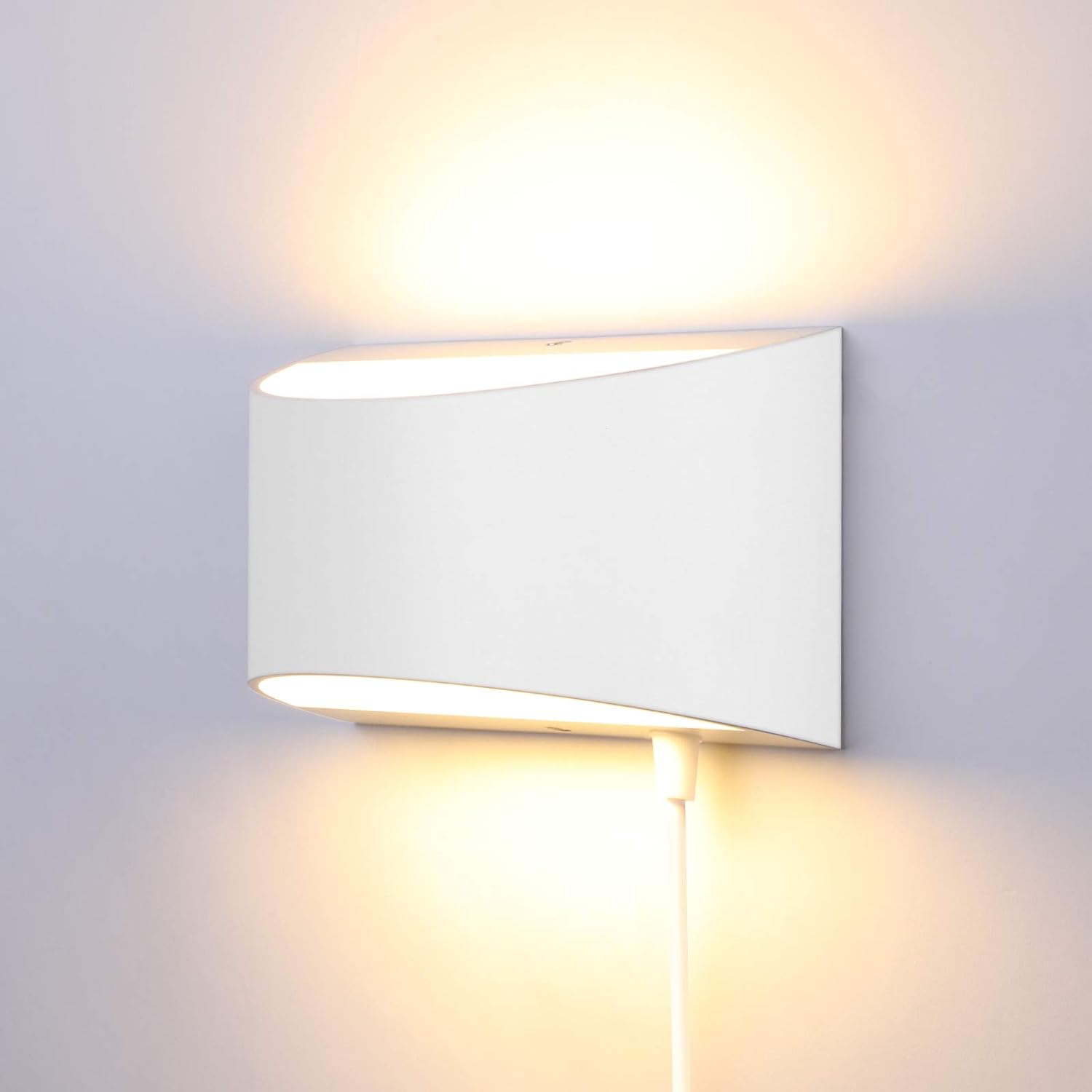 Lampa de Perete LED Dimabila, 12W, cu Cablu si Priza, Moderna, din ...