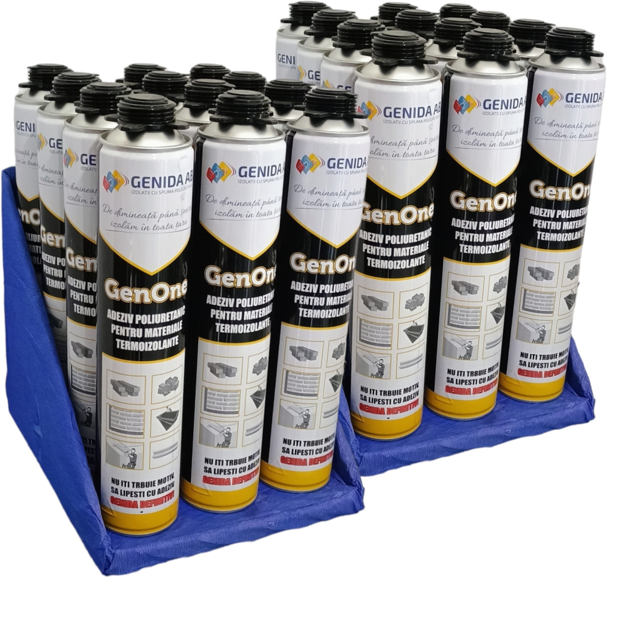 Pachet 24 buc Adeziv spuma pentru lipit polistiren GenOne 750ml - eMAG.ro