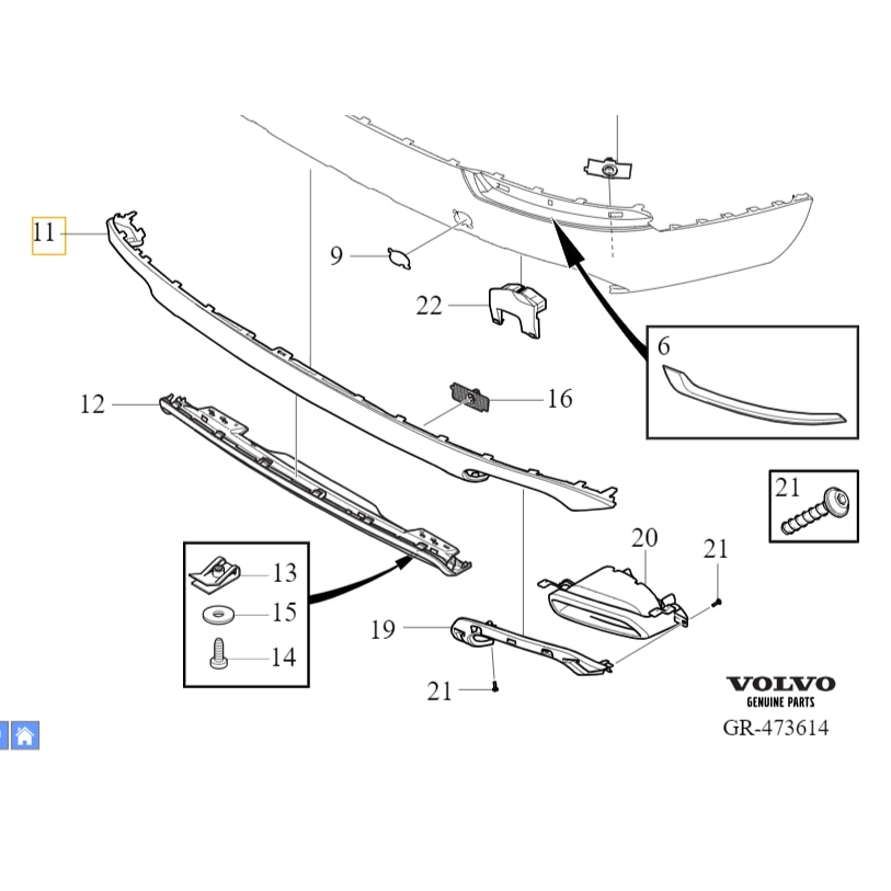 Spoiler bara spate, Volvo, XC90, Negru, OE - eMAG.ro