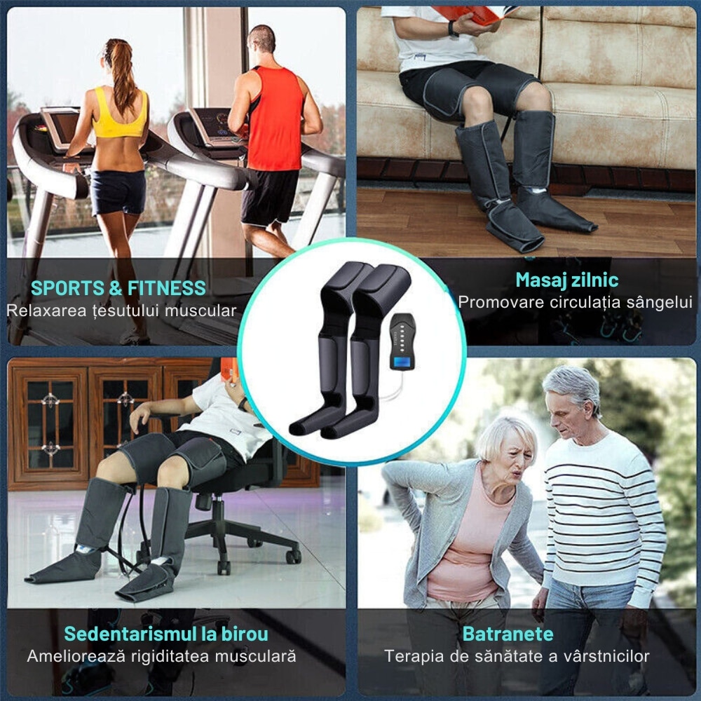 Aparat de masaj pentru picioare cu presopunctura profesional, tip cizme ...