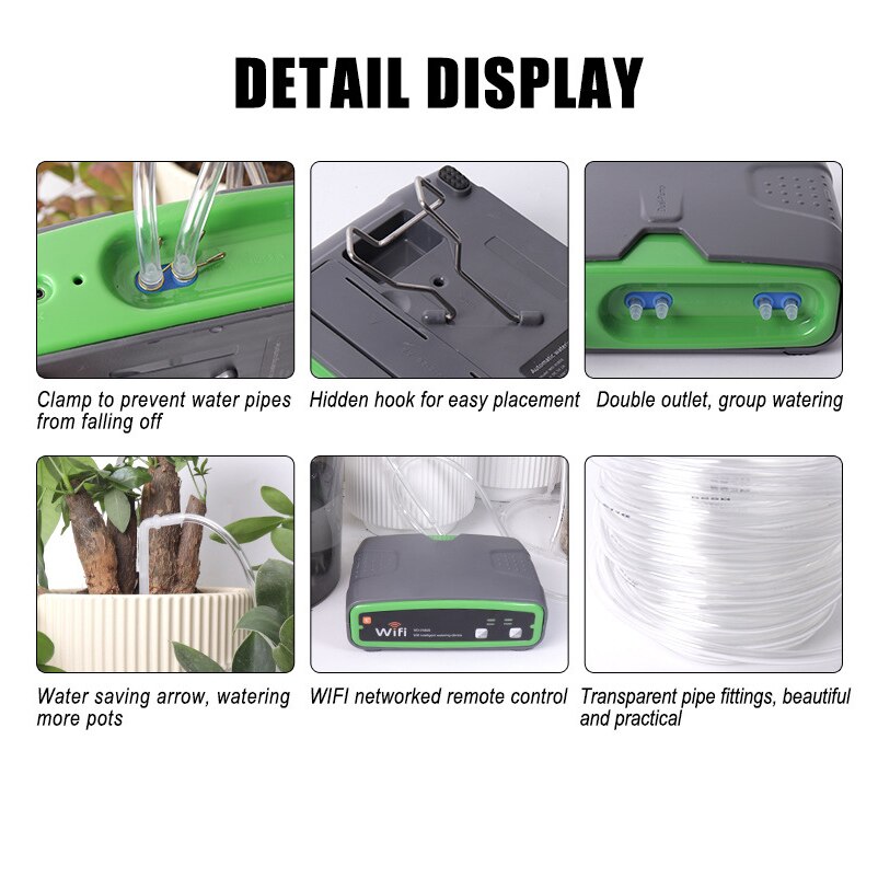 Kit de irigare la radacina plantelor, Florilor, WIFI, pentru 20 Ghivece ...