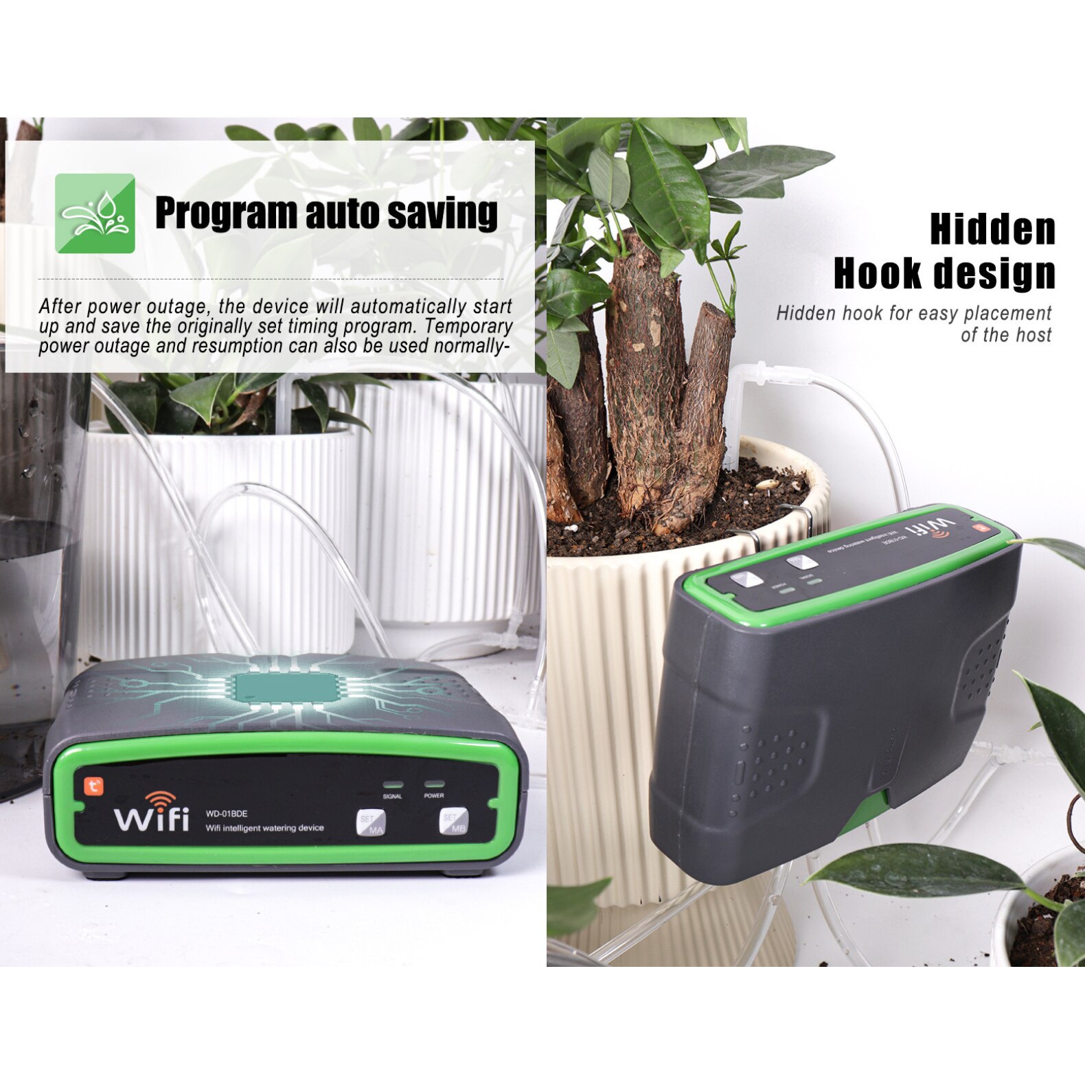 Kit de irigare la radacina plantelor, Florilor, WIFI, pentru 20 Ghivece ...