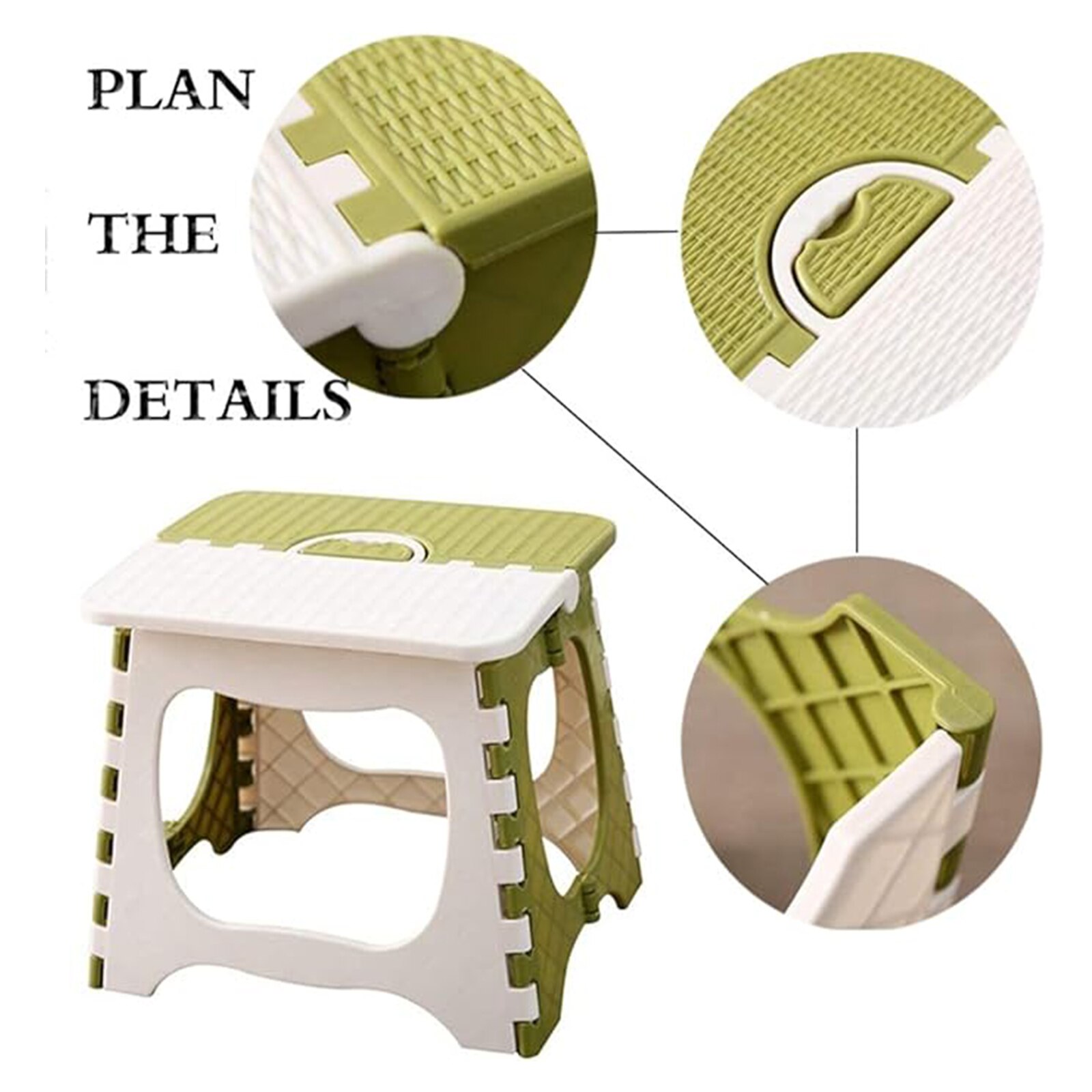 Scaun pescuit/camping, Hggzeg, Taburet pliabil, Cu maner, Antiderapant ...