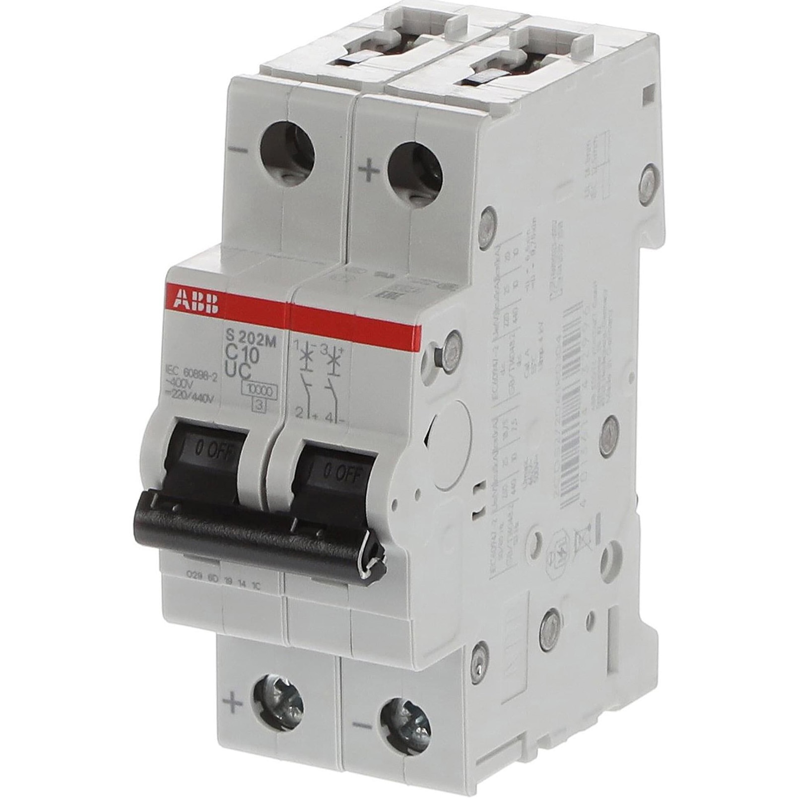 Siguranta electrica automata ABB 2CDS272061R0064, latime 2 module, 10KA, 2P, caracteristica C ...