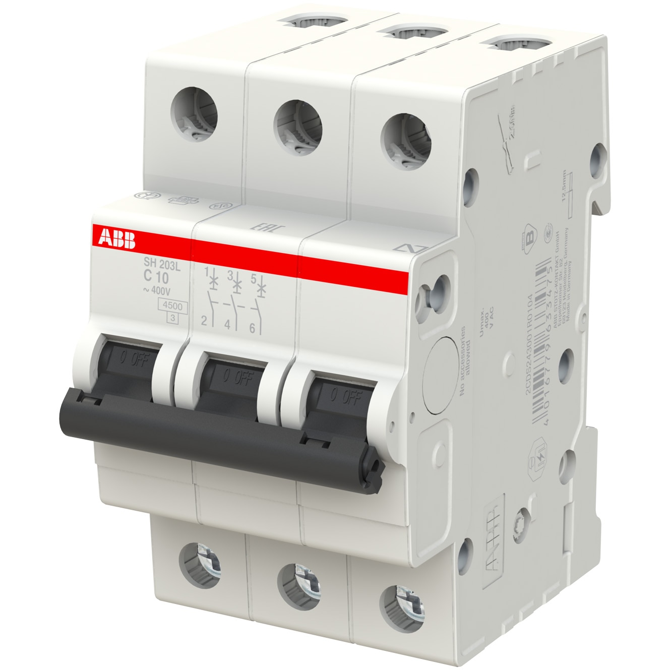 Siguranta electrica automata ABB 2CDS243001R0104, latime 3 module, 4 ...