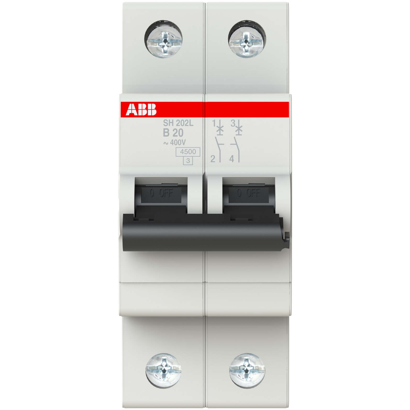 Siguranta electrica automata ABB 2CDS242001R0205, latime 2 module, 4,5KA, 2P, caracteristica B ...