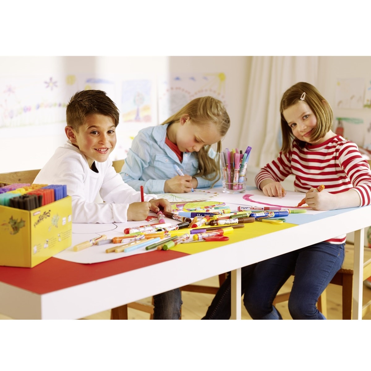 Комплект от 18 маркера за оцветяване на Edding, FUNTASTICS, детски ...