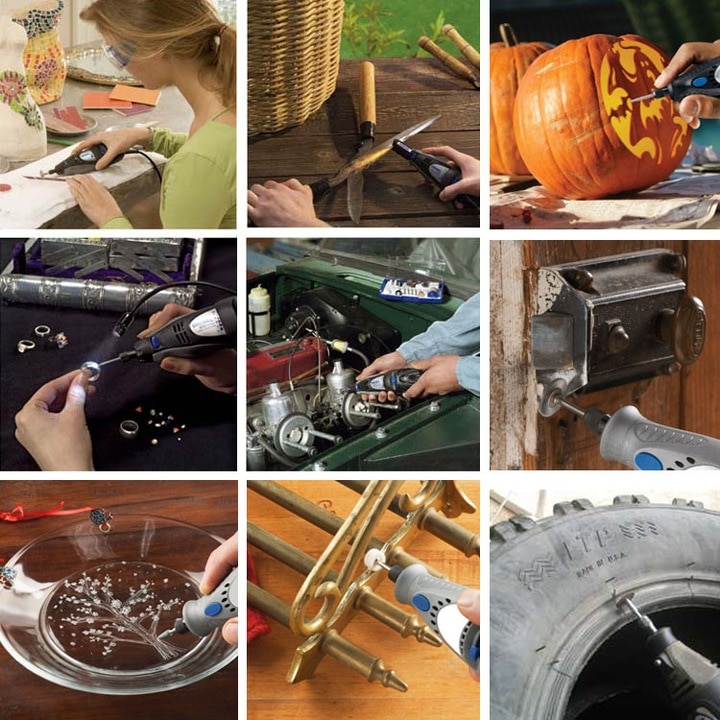 Mini biax 160W фреза за шлайфане с 300 аксесоара - eMAG.bg