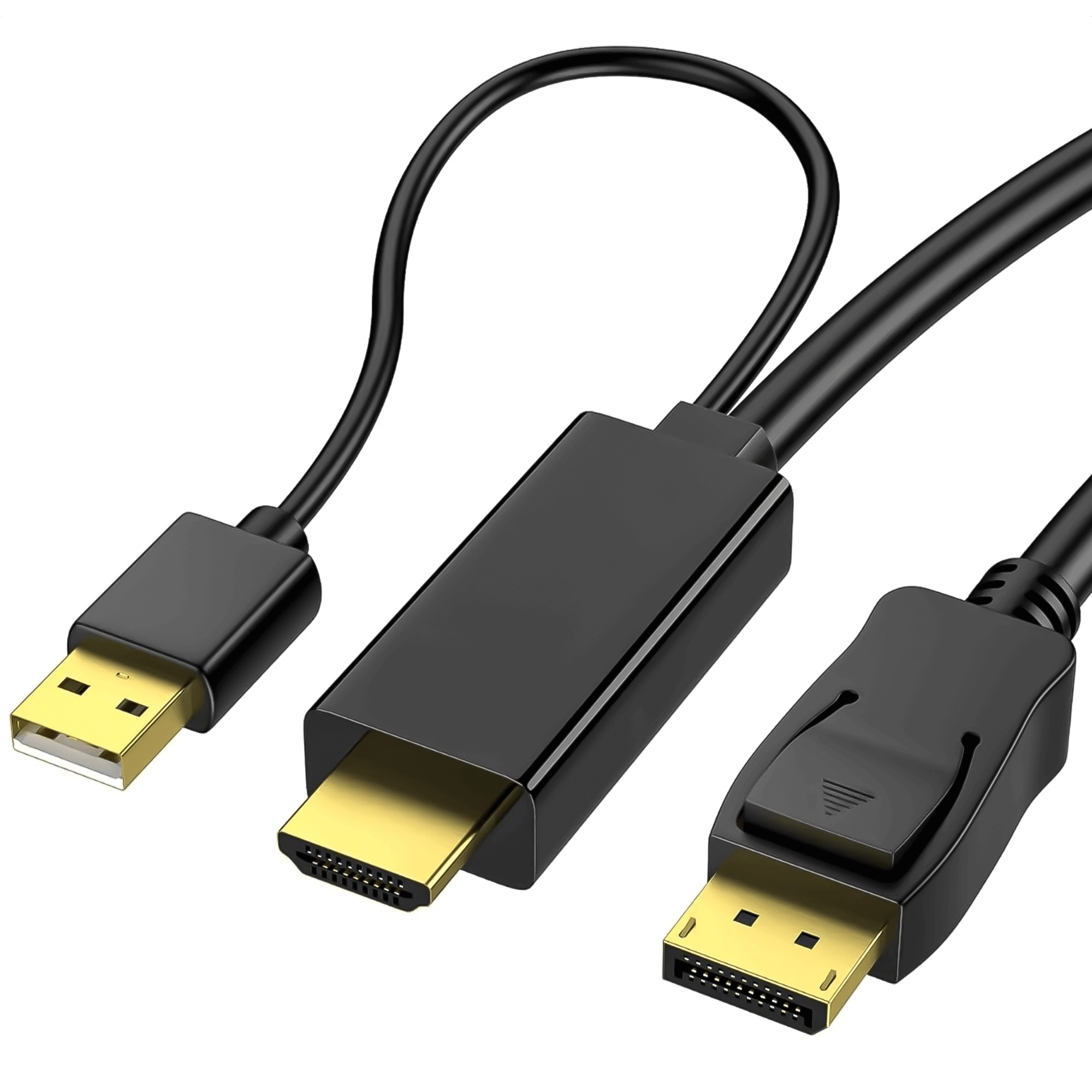 Cablu convertor HDMI la DisplayPort unidirectional 4K 60Hz 1440p 144Hz ...
