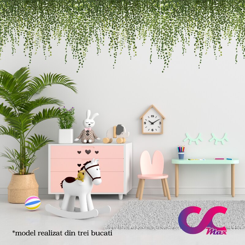 Sticker Decorativ Autoadeziv CCmax, Planta Curgatoare, Verde intens ...