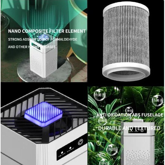 Purificator inteligent de aer cu generator de ioni negativi si filtru ...