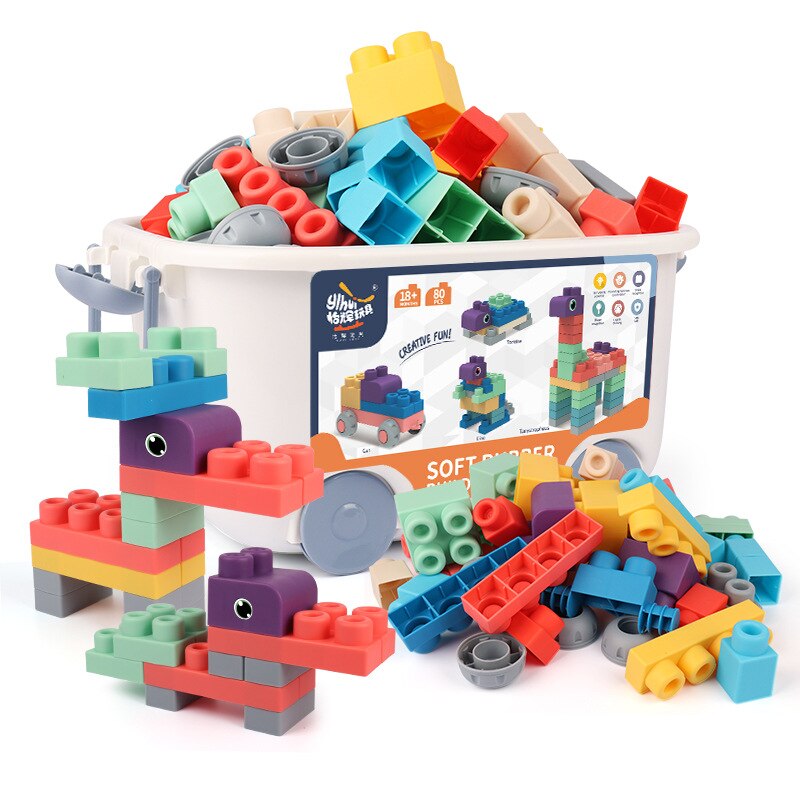 Set 50 de cuburi gel de siliciu, colorate pentru construit, Darmowade ...