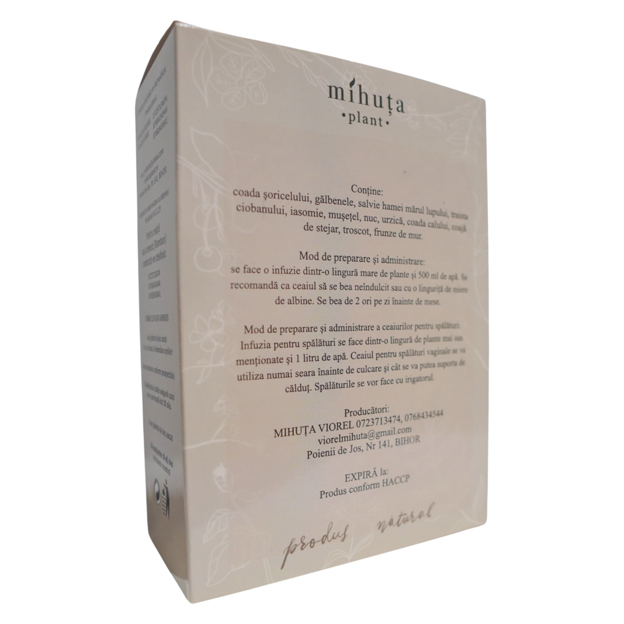 Ceai Chisturi ovariene, Mihuta Plant, Natural, 200 g - eMAG.ro