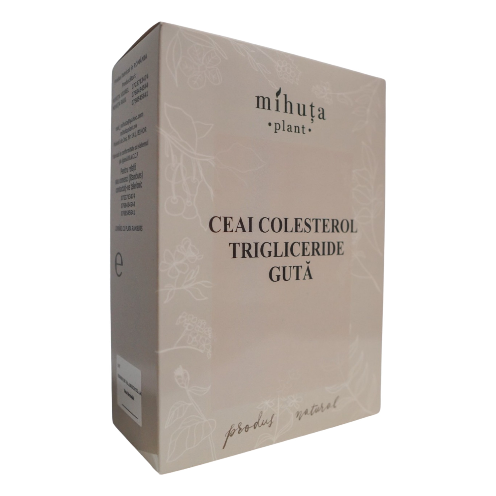 Ceai pentru colesterol trigliceride guta, Mihuta Plant, Natural, 200 g ...