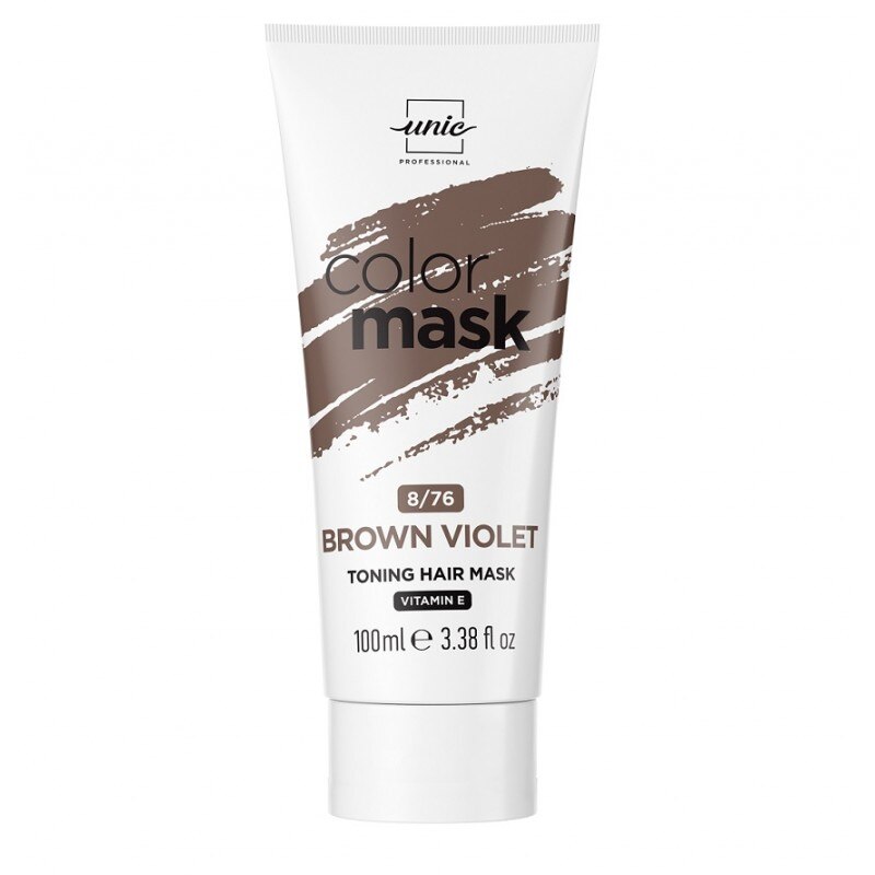 Masca nuantatoare pentru par Color Mask Unic Pro, 8/76 Maroniu-violet ...