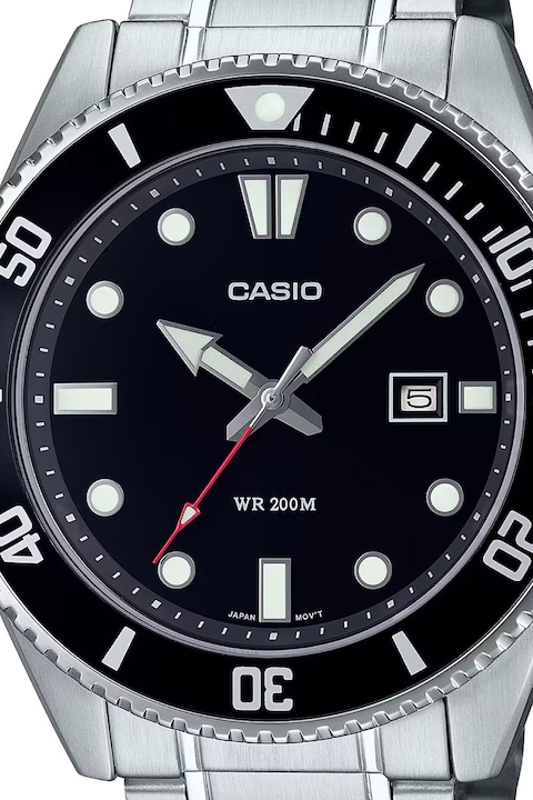 Casio, Ceas cu bratara metalica, Argintiu, Negru - eMAG.ro