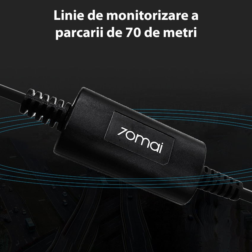 Kit Cablu alimentare si monitorizare miscare pentru Dash Cam 70Mai, Chucai, Midrive UP02 ...