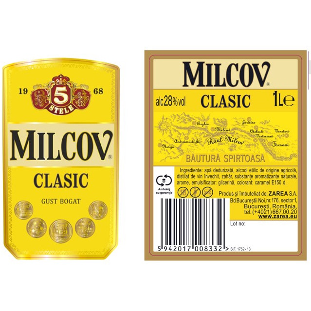 Bautura Spirtoasa Milcov Clasic 1L - eMAG.ro