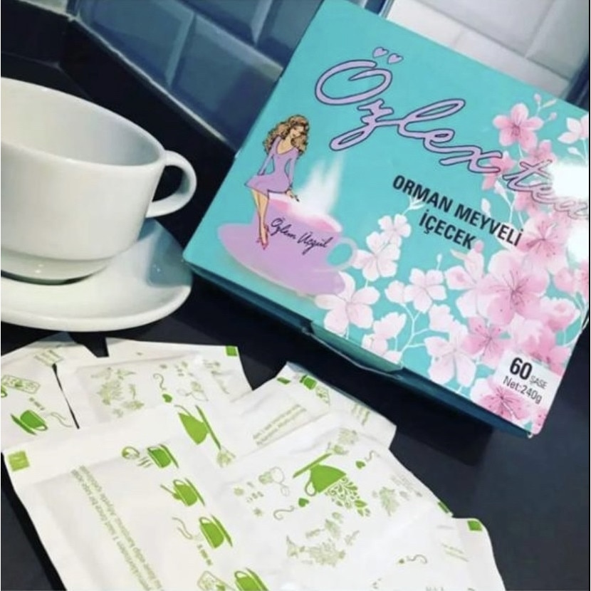 Ceai de slabit detox Ozlex Tea turcesc cu aroma de fructe de padure 60 ...