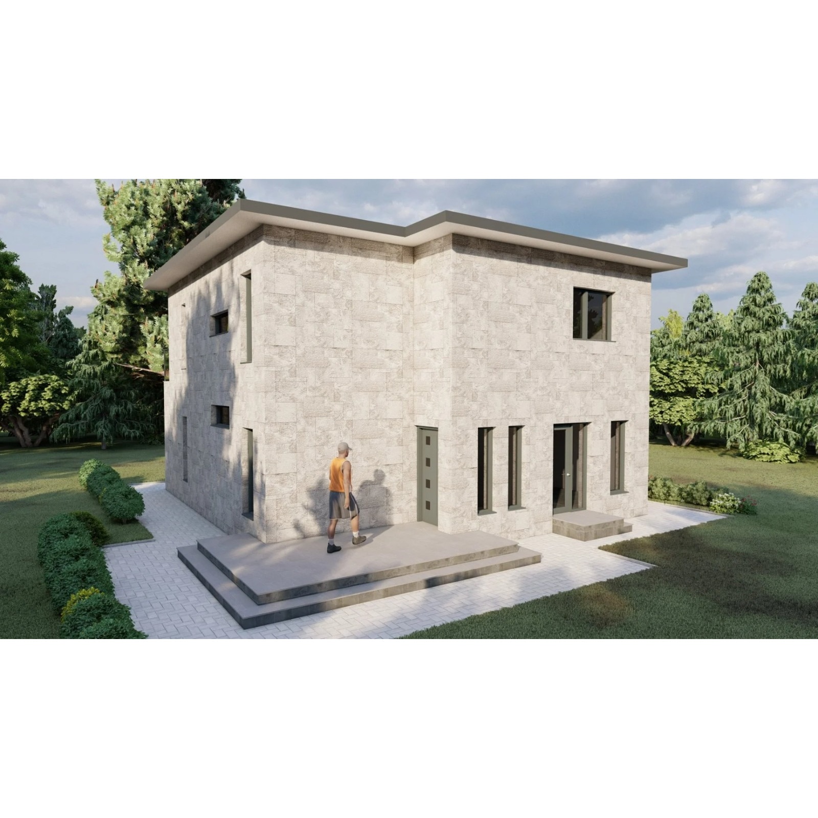 Proiect Arhitectura Locuinta Parter si Etaj, 205.44 mp - eMAG.ro