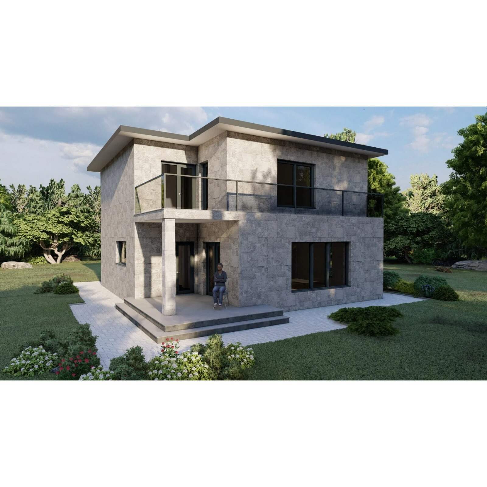 Proiect Arhitectura Locuinta Parter si Etaj, 205.44 mp - eMAG.ro