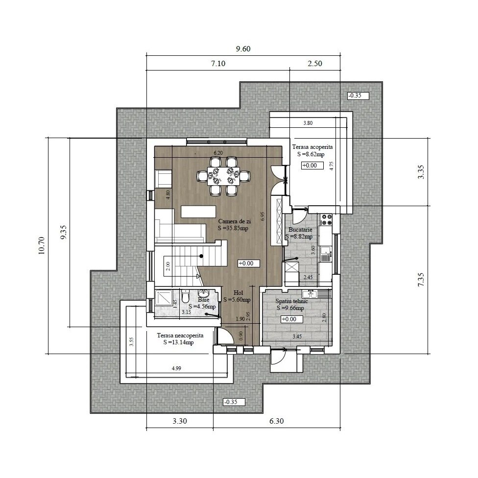 Proiect Arhitectura Locuinta Parter si Etaj, 205.44 mp - eMAG.ro