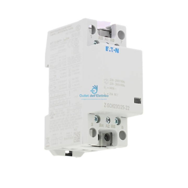 Contactor modular EATON Z-SCH230/25-22, latime 2 module, 230V, 2NO+2NC ...