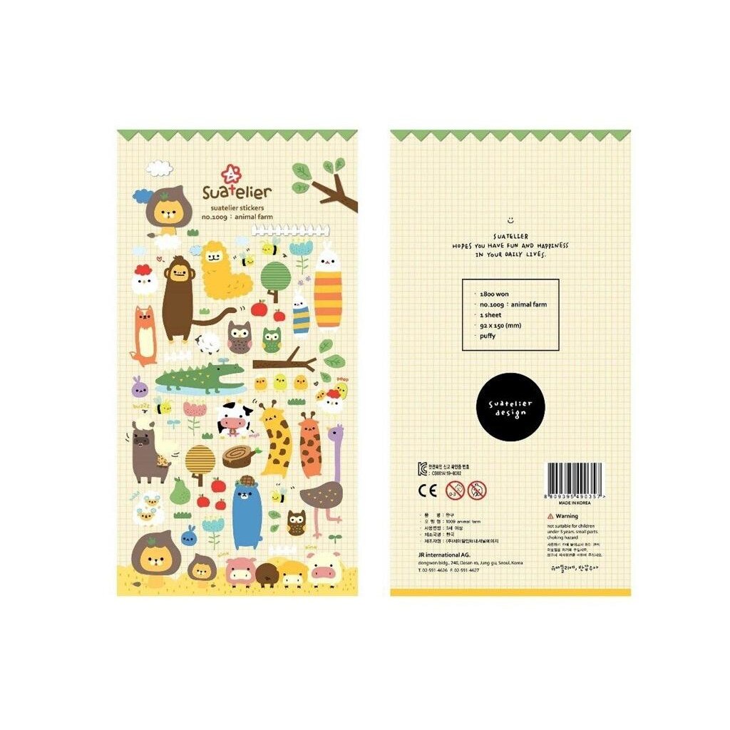 Stickere decorative, Suatelier, PVC, Kolorowe, 10x19 cm - eMAG.ro