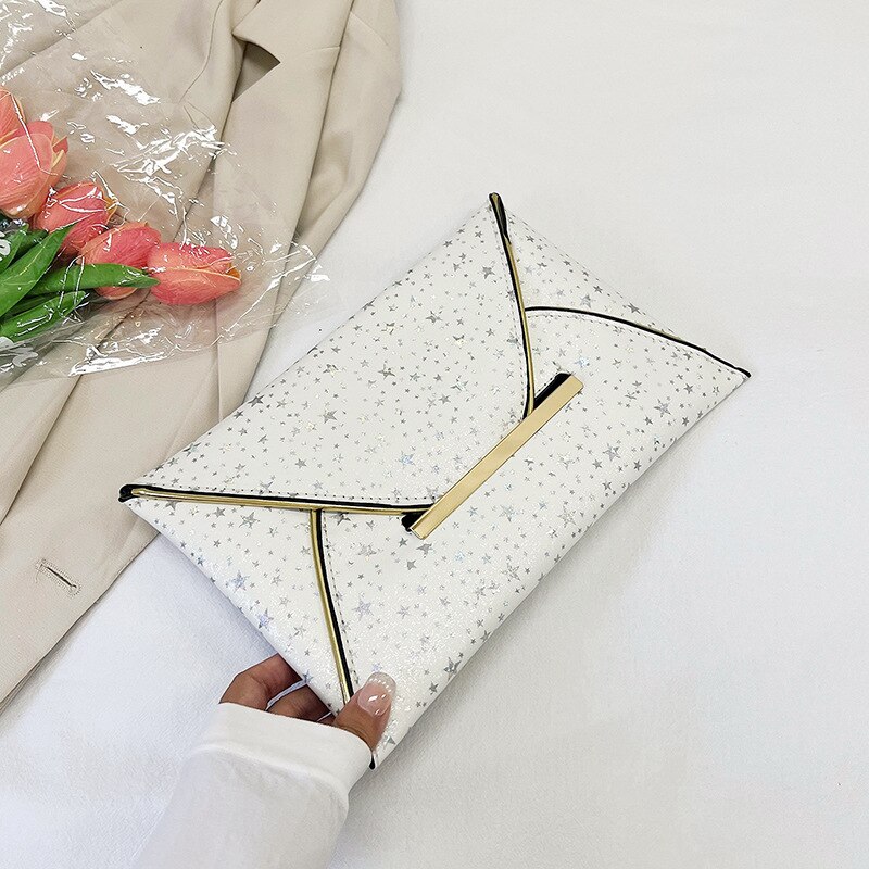 Geanta tip plic, LLWL, design ergonomic, Poliuretan, alba, 18x28x1cm ...