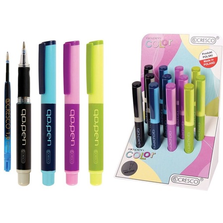 Set 12 stilouri cu gel, Cresco, Multicolor - eMAG.ro