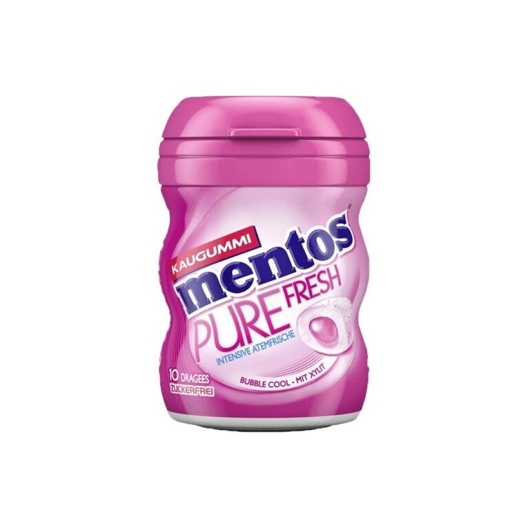 Guma de mestecat, Mentos, Fresh Bubble Cool, fara zahar, 10 drajeuri ...