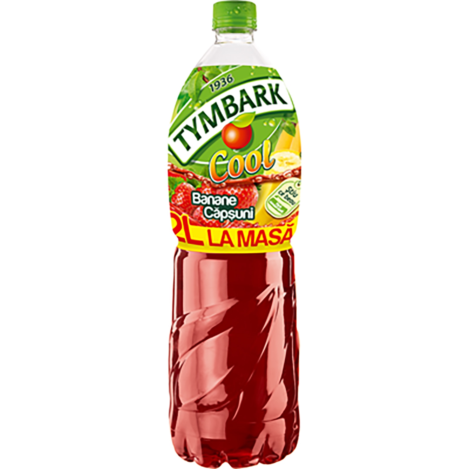 Bautura Racoritoare cu Aroma de Banane si Capsuni, 6 x 2 L, Tymbark ...