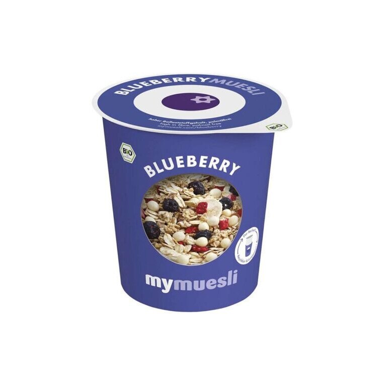 Cereale musli, Mymuesli, 2Go, Blueberry, 85 g - eMAG.ro
