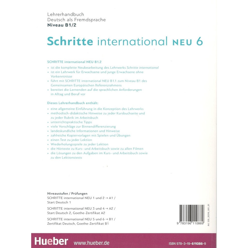 Schritte international Neu 6 Lehrerhandbuch ; Susanne Kalender - eMAG.ro