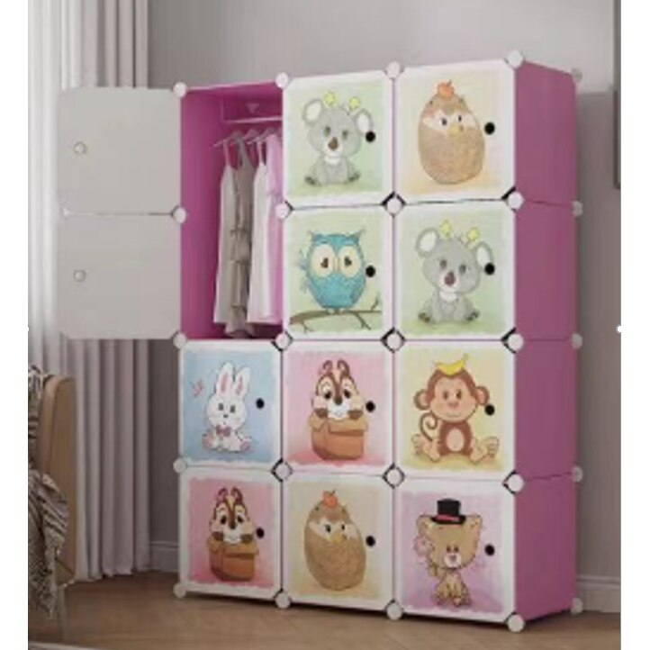 Dulap modular pentru copii, AT PERFORMANCE®, 12 rafturi, durabil ...