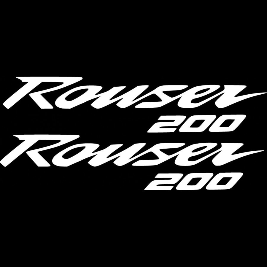 Sticker x2, Kawasaki Rouser 200, Alb, 20cm - eMAG.ro