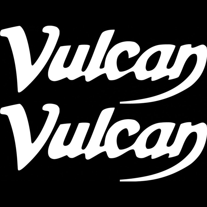 Sticker x2, Kawasaki Vulcan, Alb, 20cm - eMAG.ro