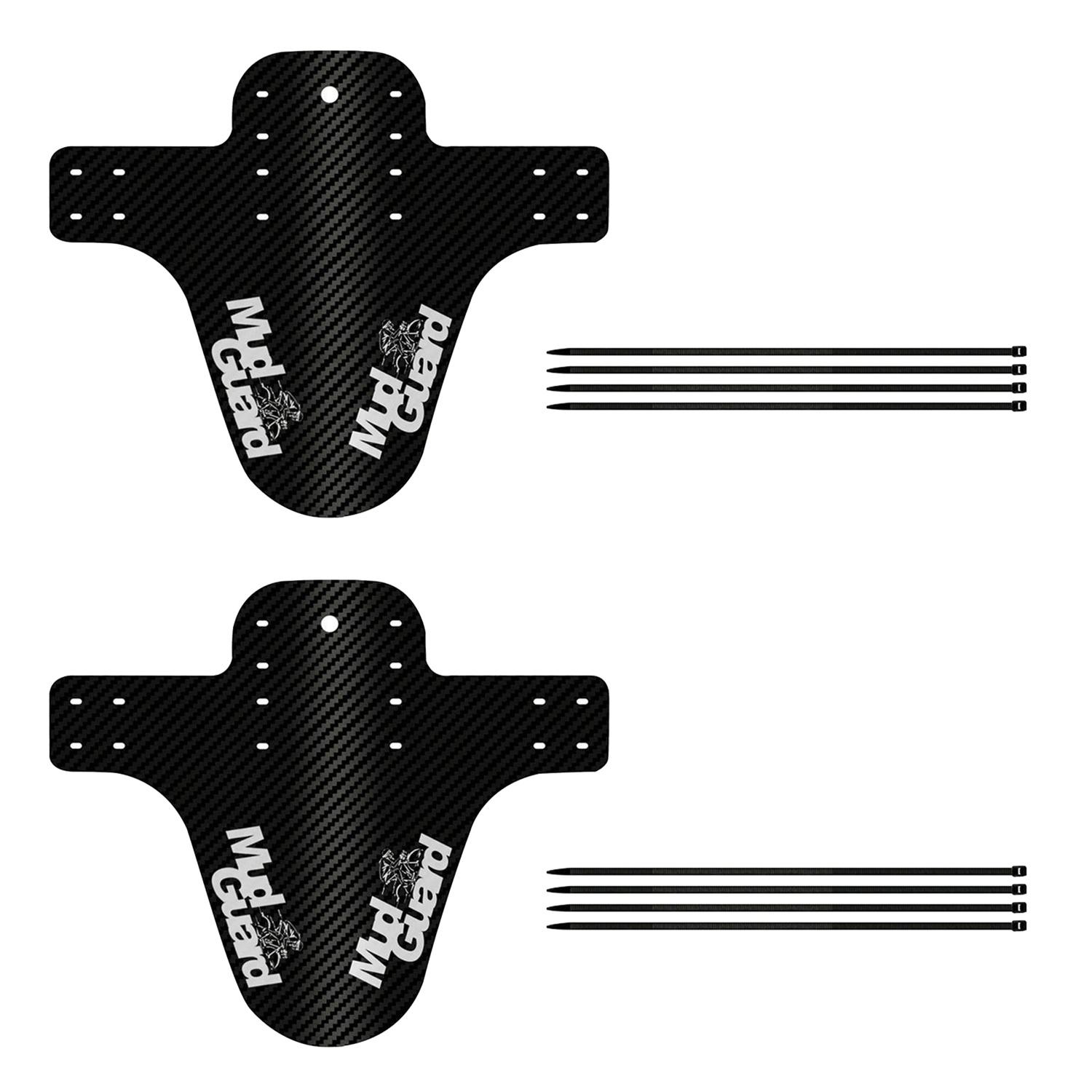 Set 2 aparatori de noroi pentru bicicleta, Plastic, Negru - eMAG.ro